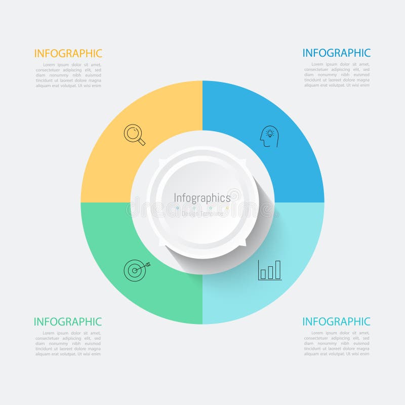 Infographic 4 Options Design Elements for Your Business Data. Vector ...