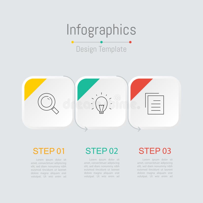 Infographic 3 Options Design Elements for Your Business Data. Vector ...