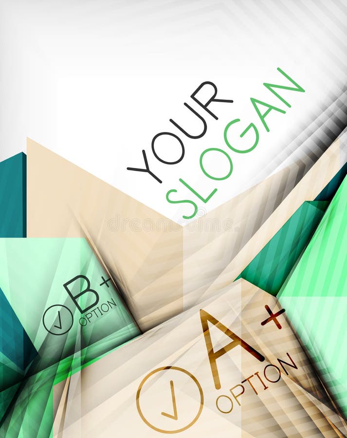 Infographic Options Geometrical Background Design Stock Vector ...