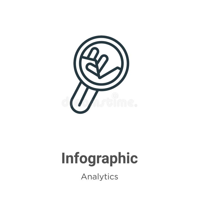 Infographic Outline Vector Icon. Thin Line Black Infographic Icon, Flat ...