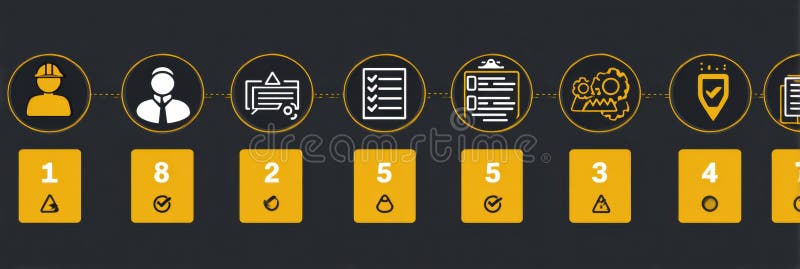 Workplace Safety Rules Infographic Featuring a Six-Step Layout with ...