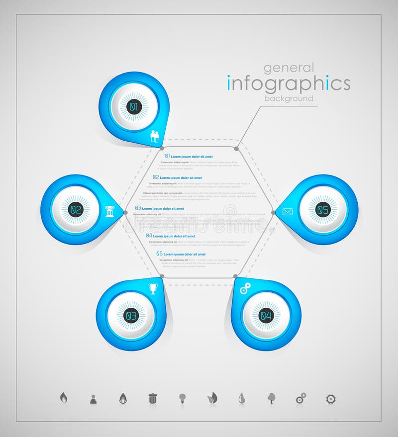 Infographic Overview Design Template Stock Vector - Illustration of ...