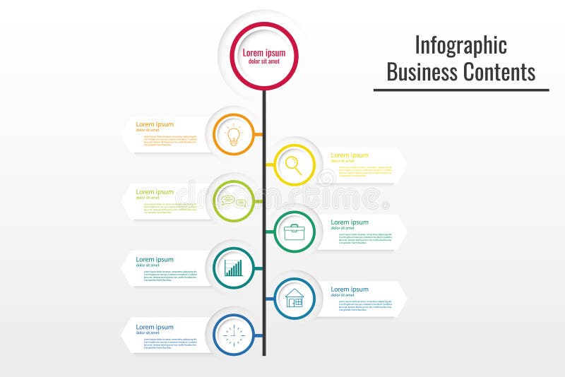 Infographic Pattern for Business Information,presentation.vector and ...