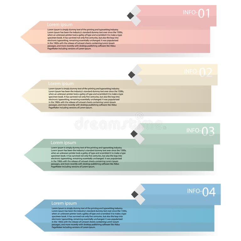 Infographic Pencil Shape and Idea Data Vector Template Process Concept ...