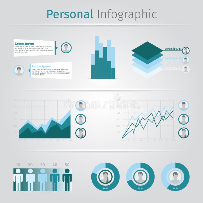 Infographic personal ilustración del vector. Ilustración de mundo ...
