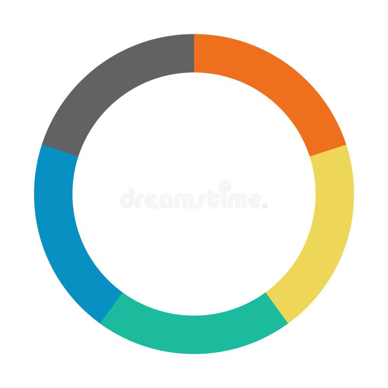 Infographic Pie Chart. Cycle Presentation Diagram 5 Section Stock ...