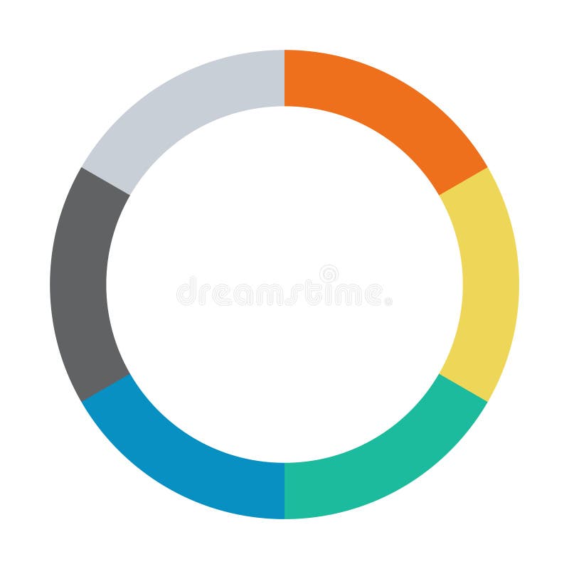 Infographic Pie Chart. Cycle Presentation Diagram 6 Section Stock ...