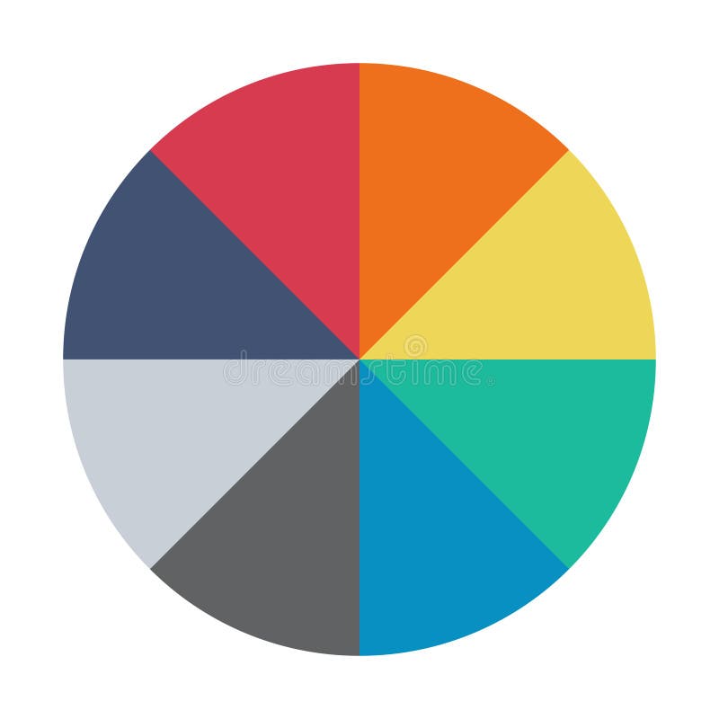 8 Section Pie Chart Stock Illustrations – 250 8 Section Pie Chart Stock ...