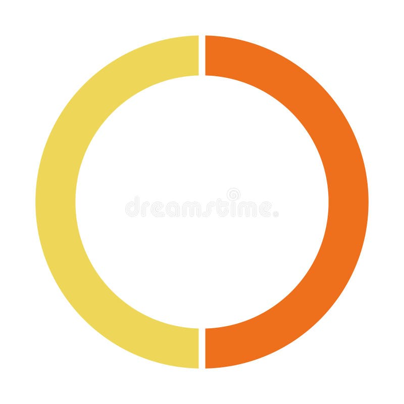 Infographic Pie Chart. Cycle Presentation Diagram 2 Section Stock ...