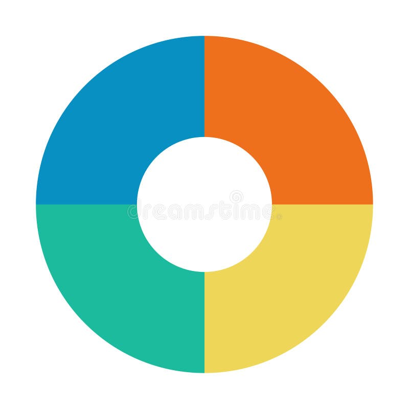 Infographic Pie Chart. Cycle Presentation Diagram 4 Section Stock ...