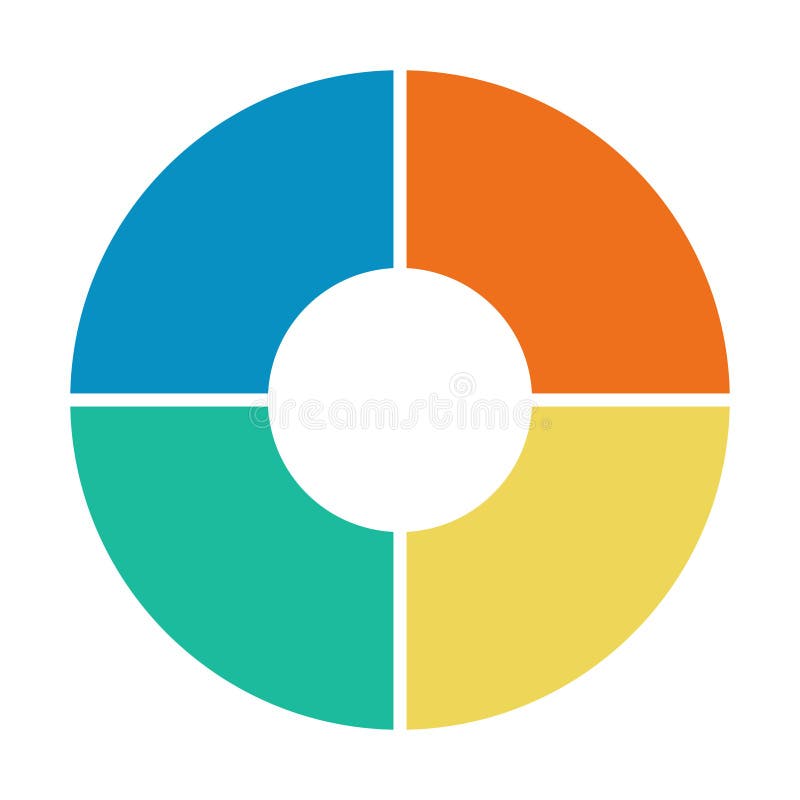 4 Section Pie Chart Stock Illustrations – 213 4 Section Pie Chart Stock ...