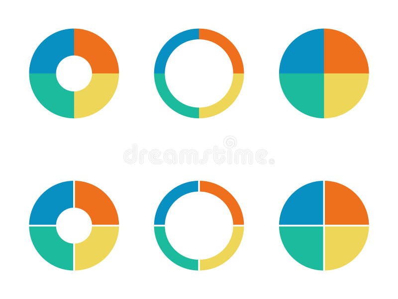 4 Section Pie Chart Stock Illustrations – 213 4 Section Pie Chart Stock ...