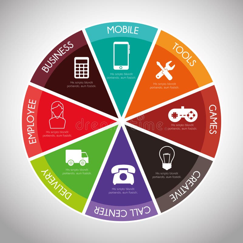 Infographic-Plangrafikdesign Vektor Abbildung - Illustration von ...