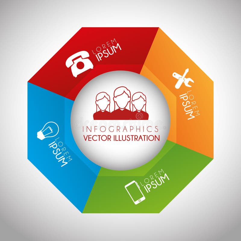 Infographic-Plangrafikdesign Vektor Abbildung - Illustration von ...