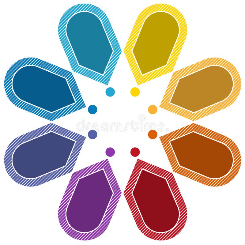 8 Points Round Graphic Stock Illustrations – 12 8 Points Round Graphic ...