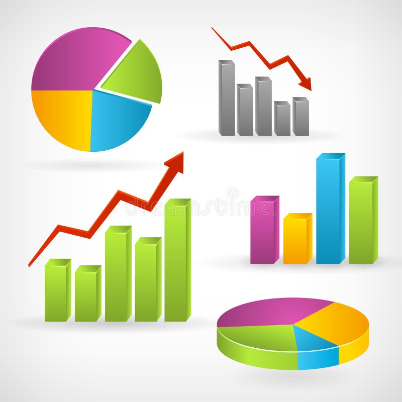 Flecha Positiva Del Gráfico De Negocio Ilustración del Vector ...