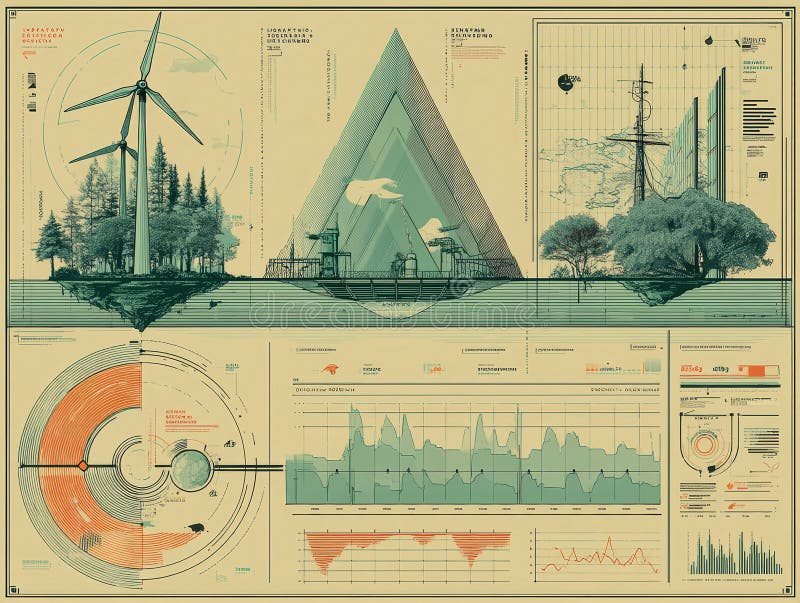 Infographic Poster Communicating Environmental Data through Graphs and ...