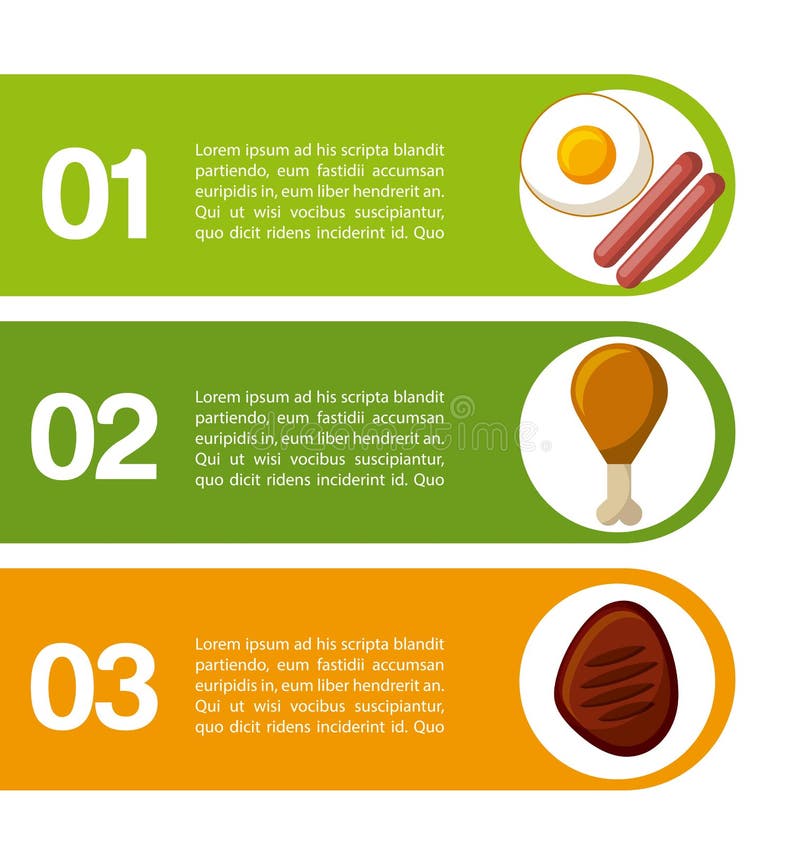 Infographic Presentation of Food Stock Illustration - Illustration of ...