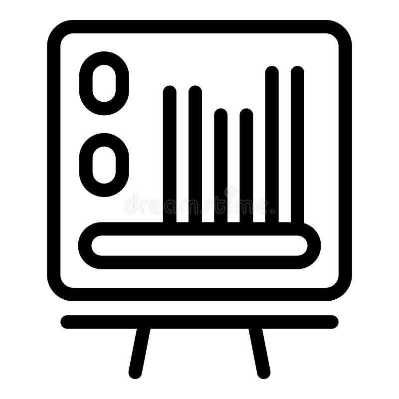 Infographic Presentation Icon with Bar Graph Stock Vector ...