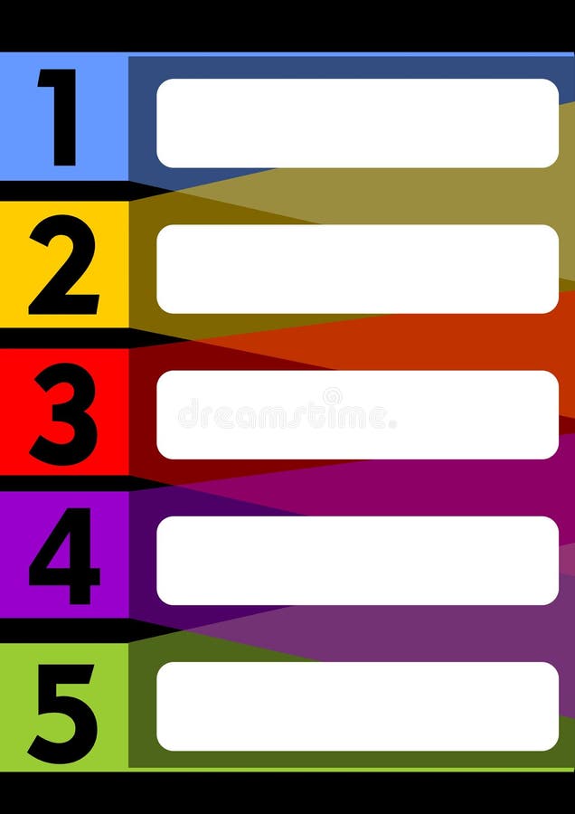 Infographic Presentation Template of the Working Process in Five Steps ...