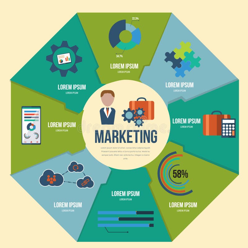 Infographic Presentation. Vector Illustration Decorative Design Stock ...