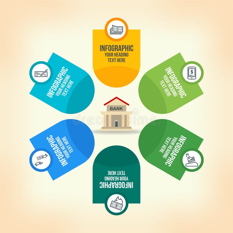 Banking Information Presented in Infographic Stock Vector ...