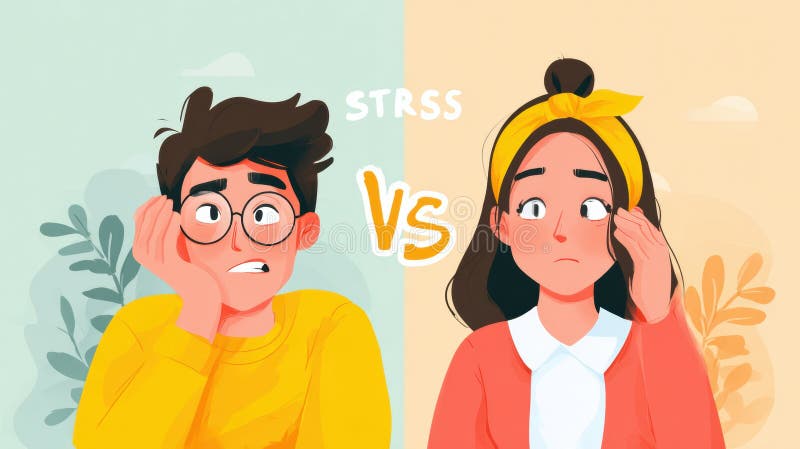 Comparison of Stress and Anxiety Illustrated through Engaging ...