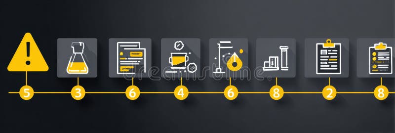 Workplace Safety Rules Infographic Featuring a 6-step Guide with ...