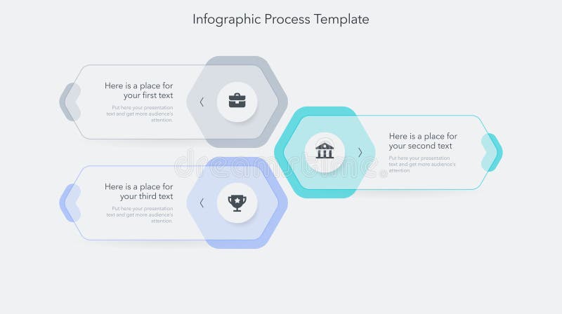 Modern Diagram with Three Options with Icons and a Place for Your Text ...