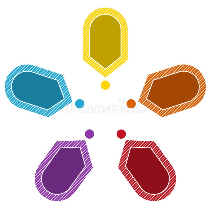 Infographic Zehn Punkte Vereinbart Im Kreisgang Vektor Abbildung ...