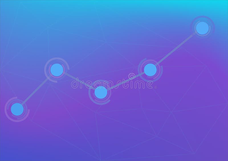 Infographic on Purple Blue Blur Abstract Background Vector Stock Image ...