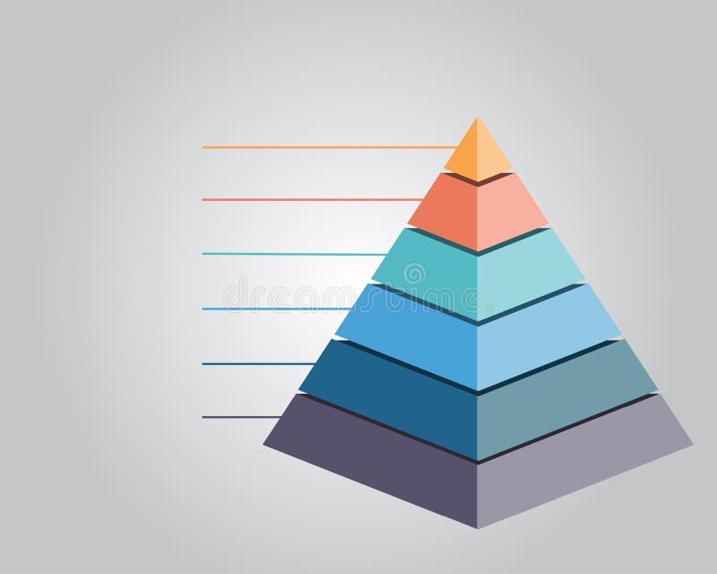 Infographic Pyramid Chart for Business Template Stock Illustration ...