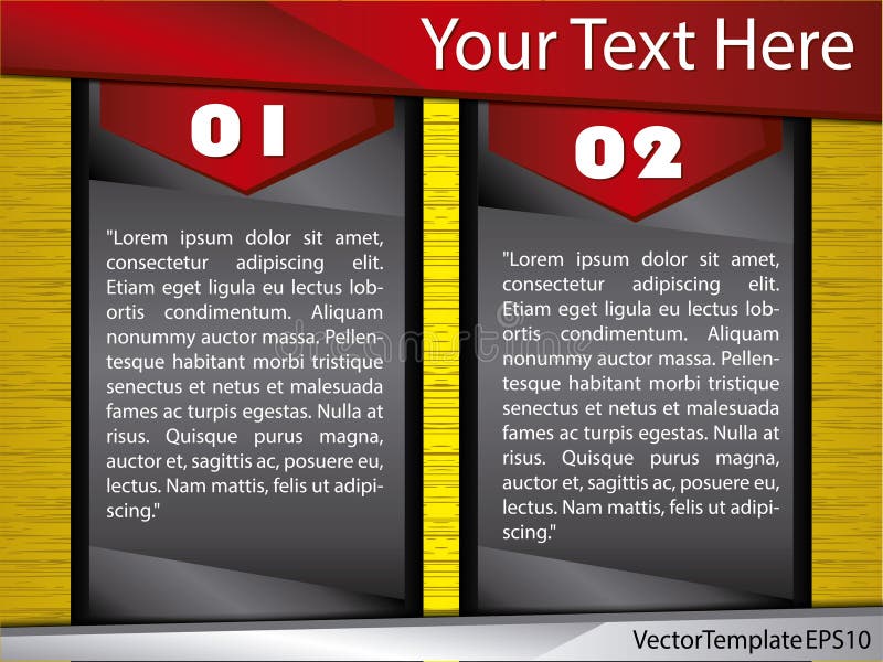 Infographic with Realistic Metallic Texture. Vector in High Quality ...