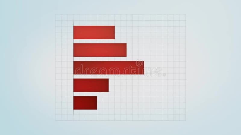 Bar Graph Loop Red stock video. Video of forecasting - 50881927