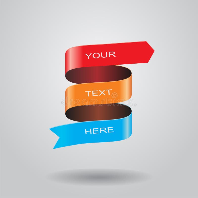 Infographic Report Template with Arrows and Text Stock Vector ...