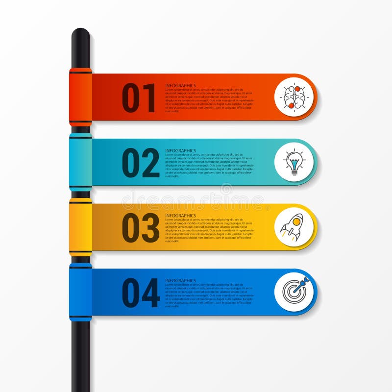 Infographic Report Template Layout with 4 Steps. Vector Stock Vector ... Infographic Report Template Layout with 4 Steps. Vector Stock Vector ...