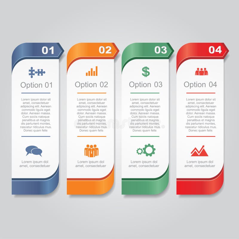 Infographic Report Template Layout. Vector Stock Vector - Illustration ...