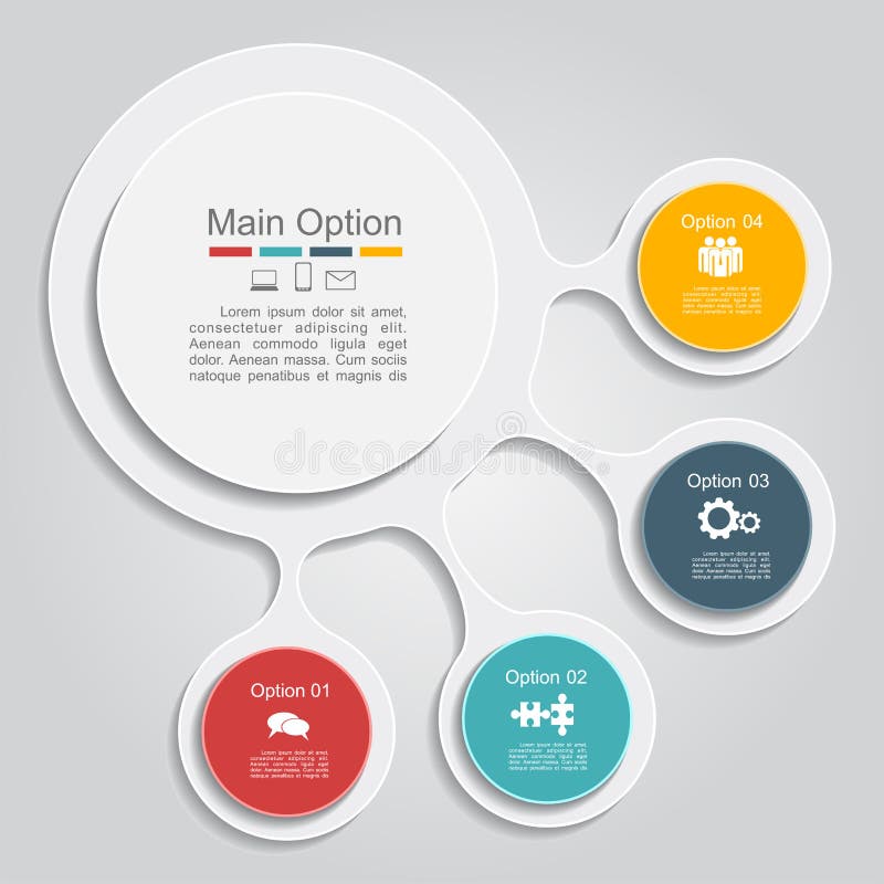 Infographic Report Template Layout. Vector Stock Vector - Illustration ...