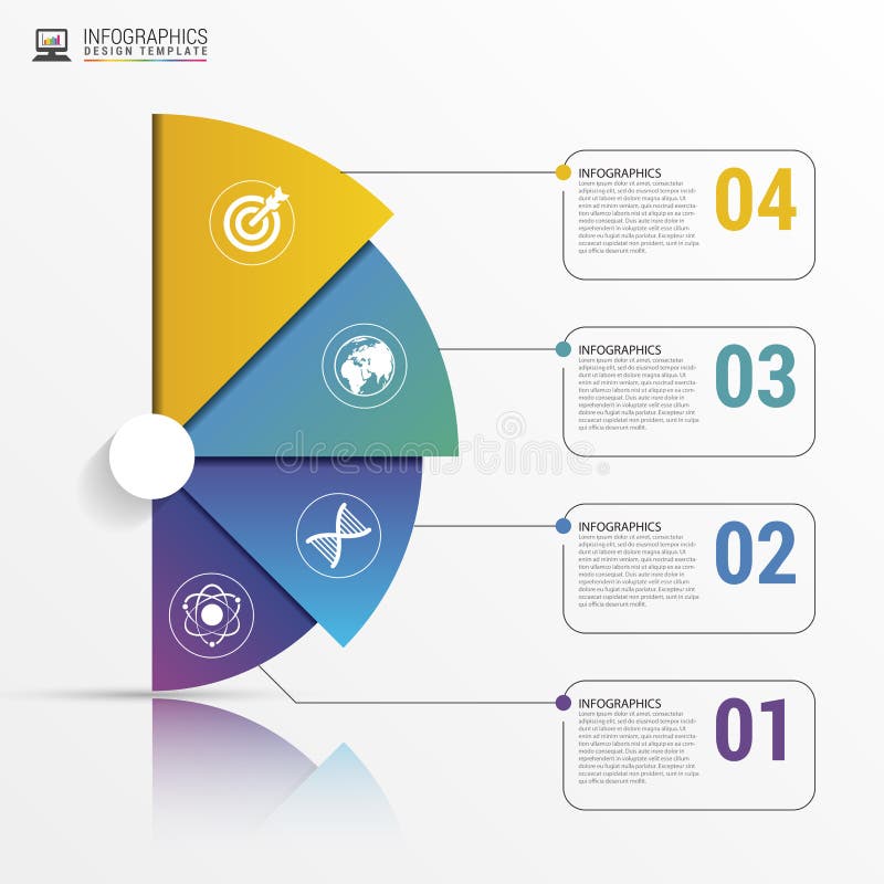 Infographic Report Template with Lines. Vector Stock Vector ...