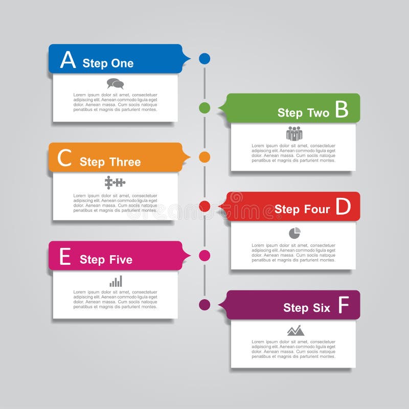 Infographic Report Template Layout. Vector Stock Vector - Illustration ...