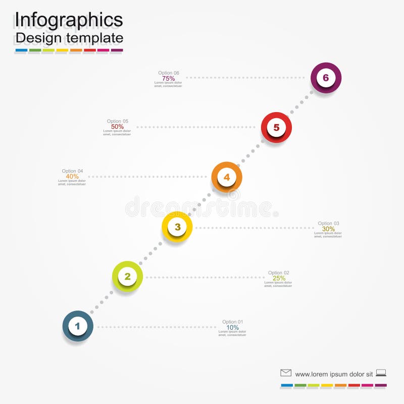 Infographic Report Template with Place for Your Stock Vector ...