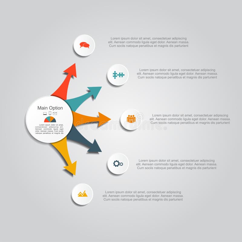 Infographic Report Template Layout. Vector Stock Vector - Illustration ...
