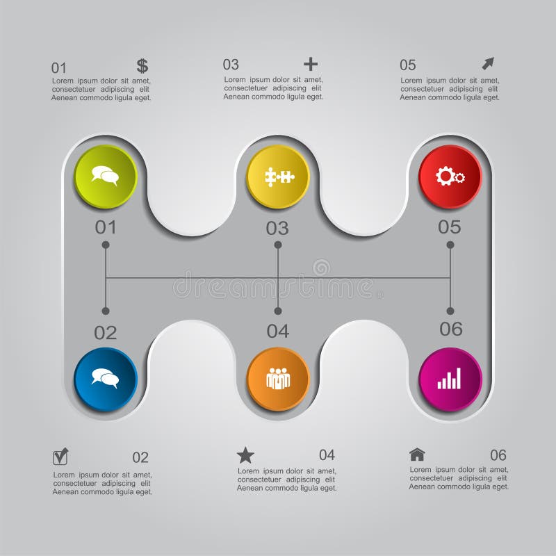 Infographic Report Template. Vector Illustration Stock Vector ...