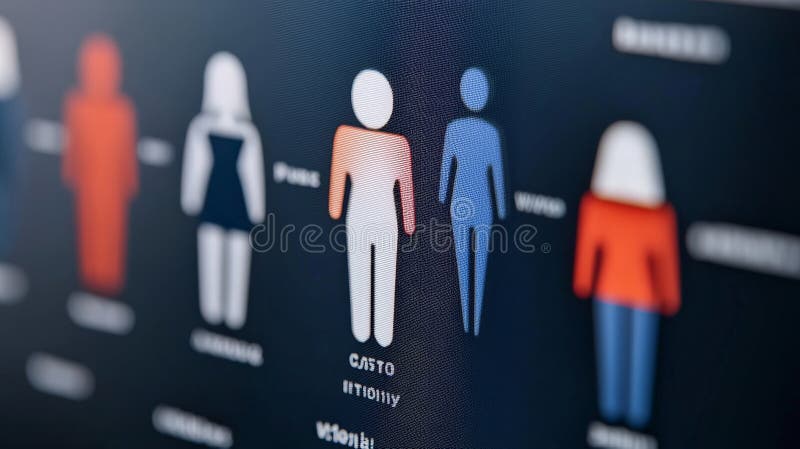 Infographic Representation of Diverse Human Figures with Demographic ...
