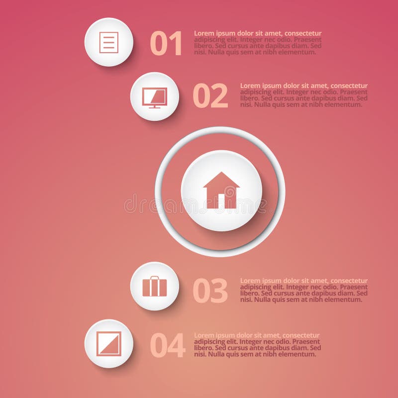 Infographic Representation. Vector Illustration Decorative Background ...