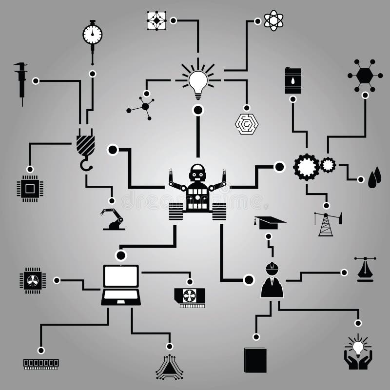 Infographic Robot Template Design Stock Vector - Illustration of ...