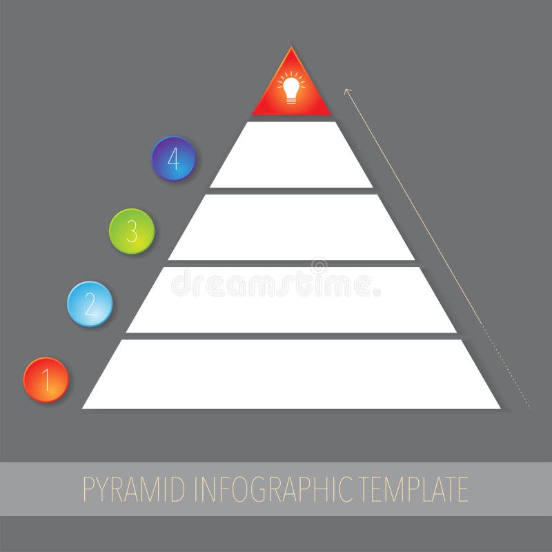 Infographic Schablone Der Pyramide Vektor Abbildung - Illustration von ...