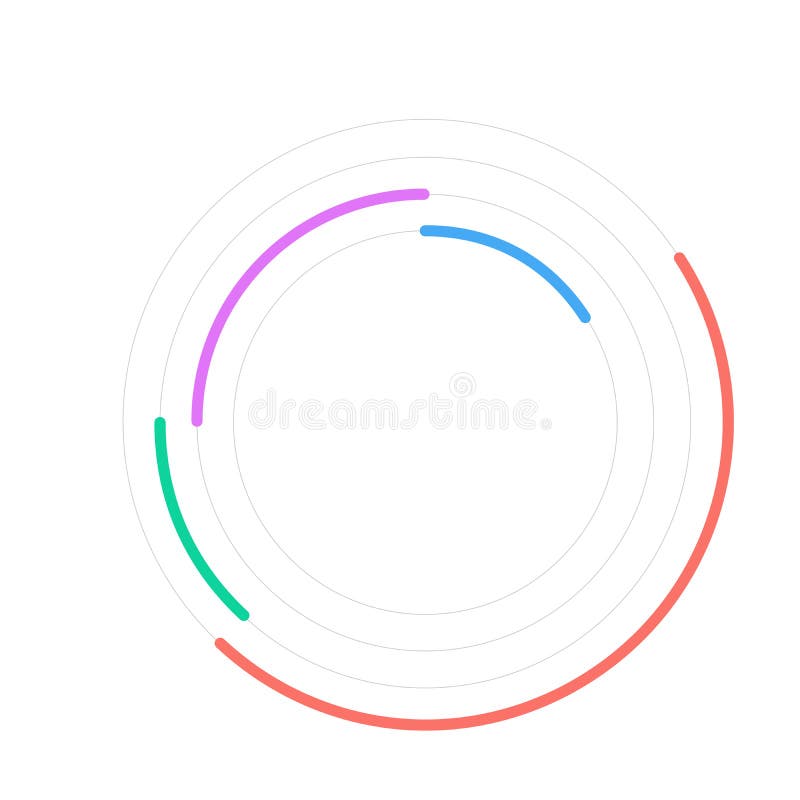 Infographic Sci Fi Futuristic Circles. Vector Illustration Isolated on ...