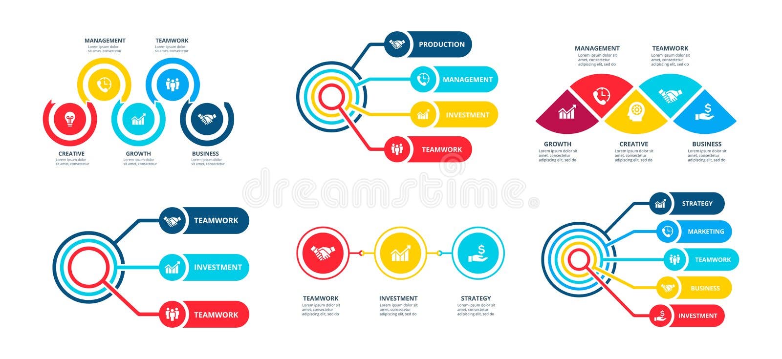 Flow Chart Infographic Slide. Concept of Business Project Visualization ...
