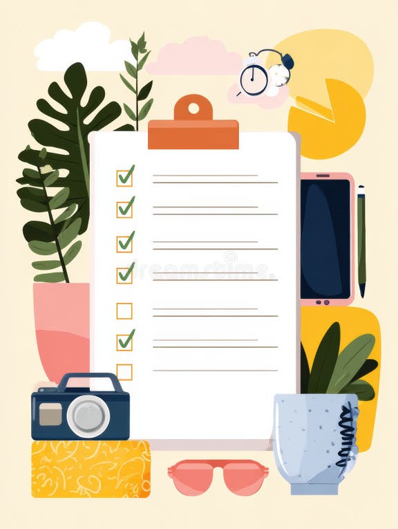 Tips for Reducing Screen Time with a Minimalistic Infographic Layout for Easy Note-Taking Stock ...